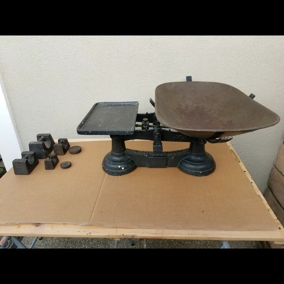 Other | Vintage Scale Including Weights Made In England | Poshmark